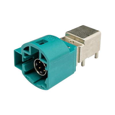 High Speed HSD Connector Automotive Plug Right Angle 4+4 Pin PCB Mount