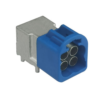Mini FAKRA Connector Quad F-Code Rignt Angle Type With Housing