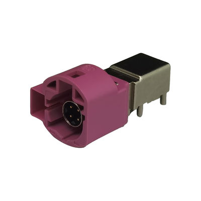 FAKRA HSD Connector 4+2PIN 90 Degree Plugs And Connector PCB Mount