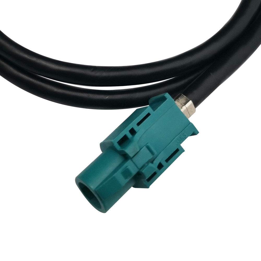 Female To Female HSD Cable Assembly 4 Pins Z Code Waterblue Color