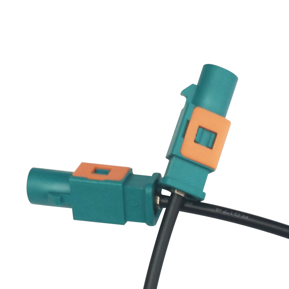 Z Type Straight FAKRA Extension Cable Male To Male Coaxial Connector