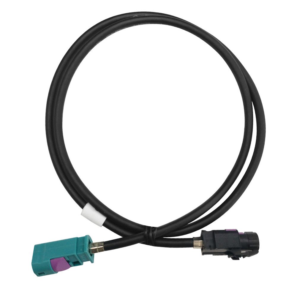 Durable Coaxial FAKRA HSD LVDS 4 Pin Cable , Straight HSD Female To ...