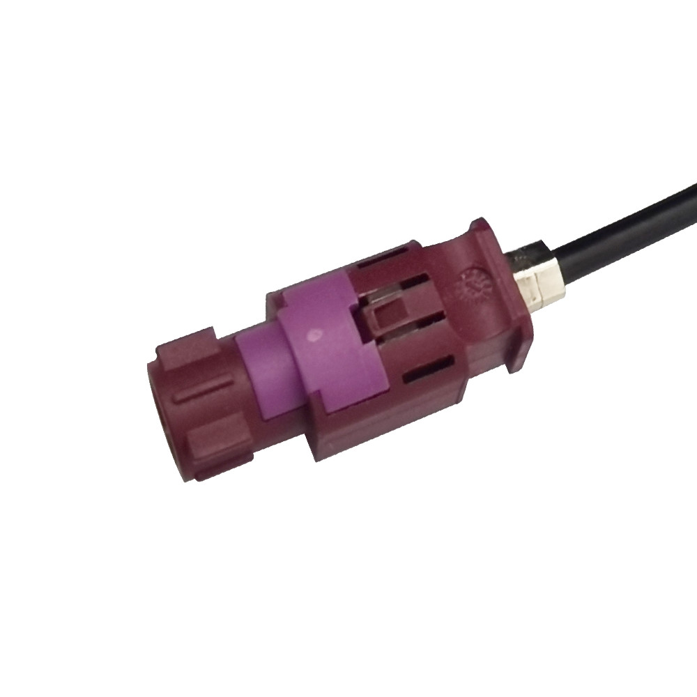 Automotive FAKRA HSD Cable Assembly 4 Pins D Code To K Code Connector