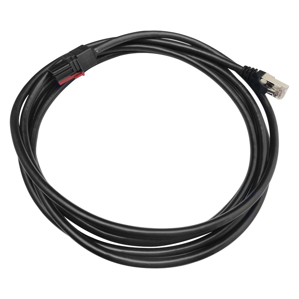 12 PIN Black Male Connector HSD Cable To Ethernet RJ45 Crystal Head Plug