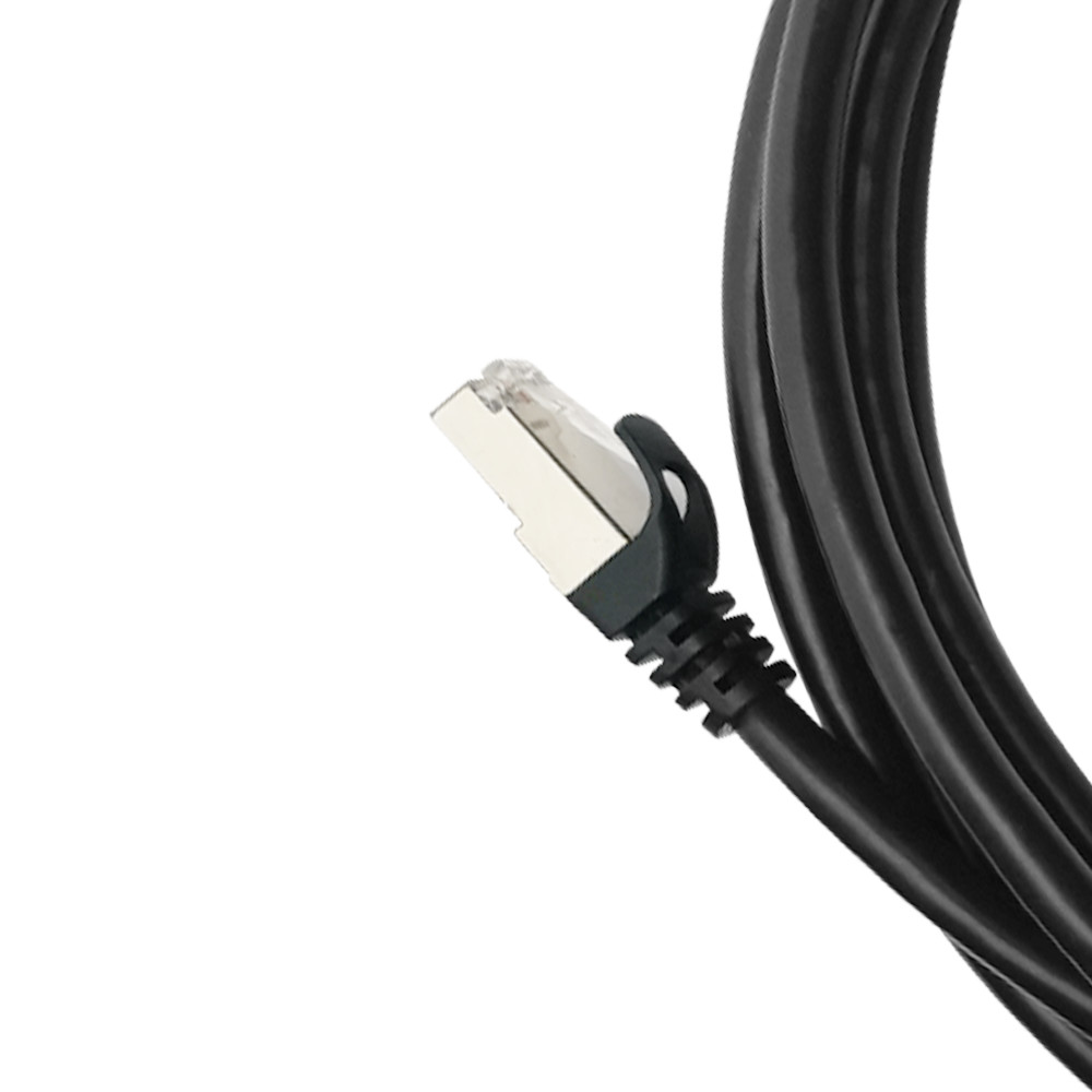 12 PIN Black Male Connector HSD Cable To Ethernet RJ45 Crystal Head Plug