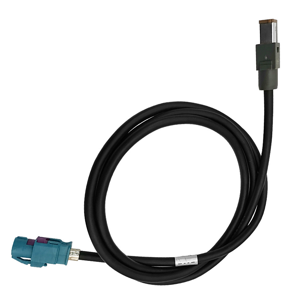 100 Ohm HSD LVDS Cable Z Code To HRS GT17 4P Brown Connector For Car