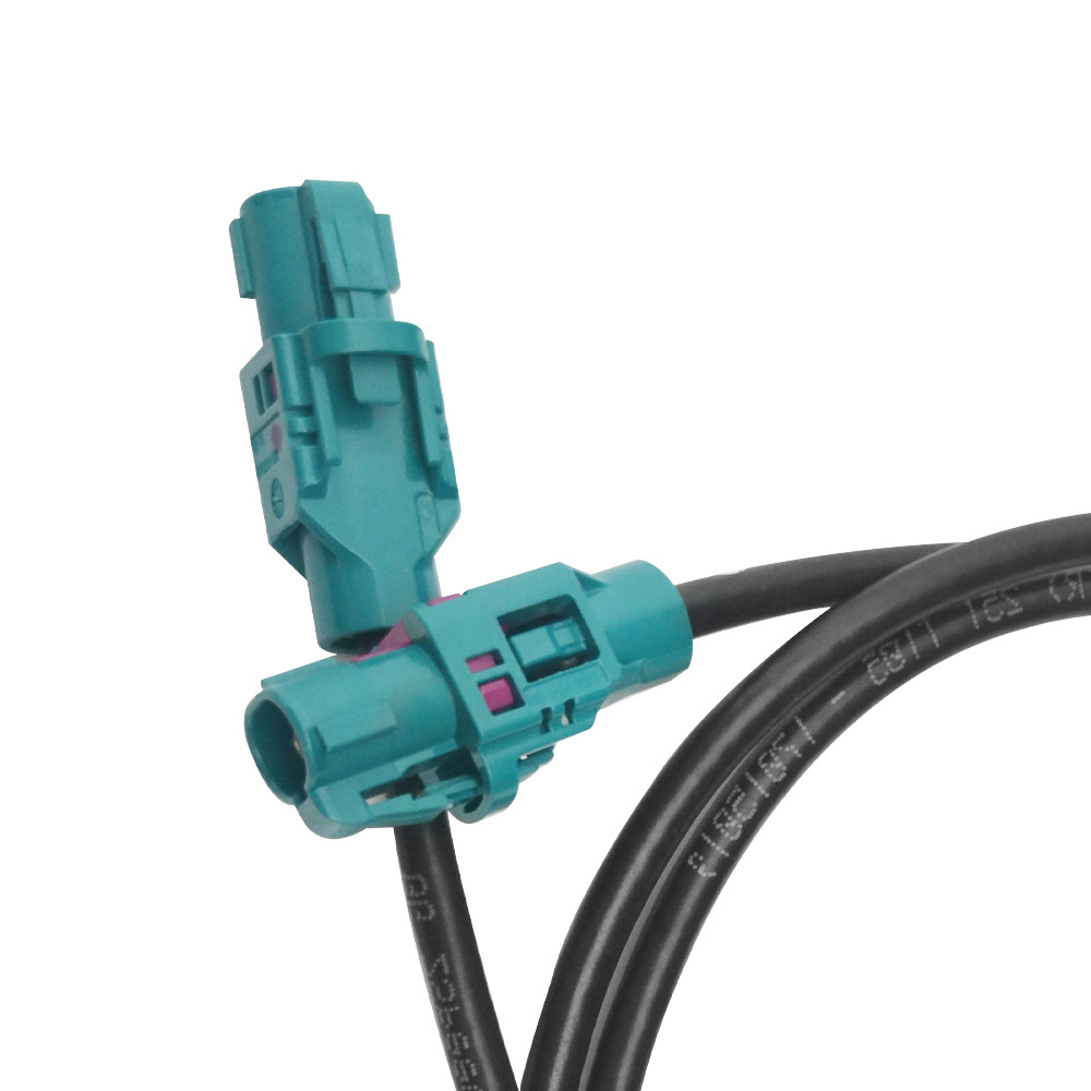 2 Pins H-MTD FAKRA Automotive Ethernet Cable , Code Z FAKRA Data ...