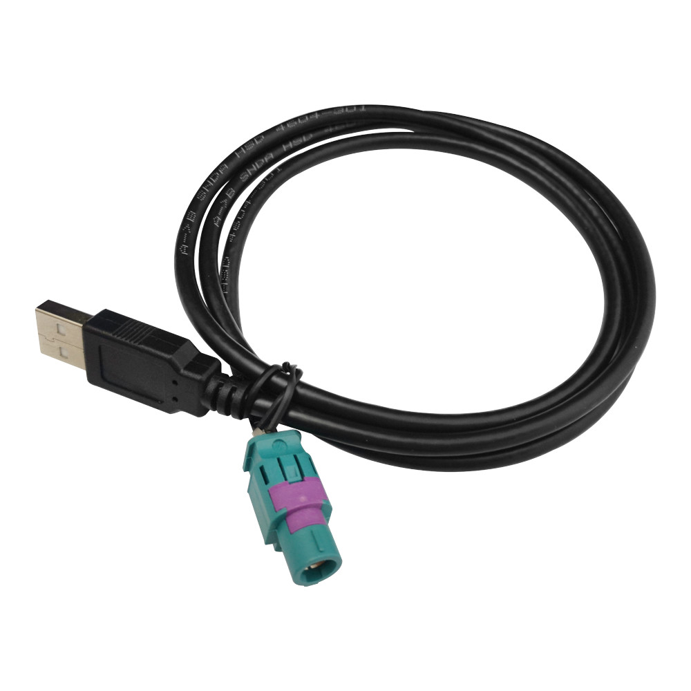 Automotive Signal HSD Cable Assembly Stable Z Code To USB 2.0 A Type