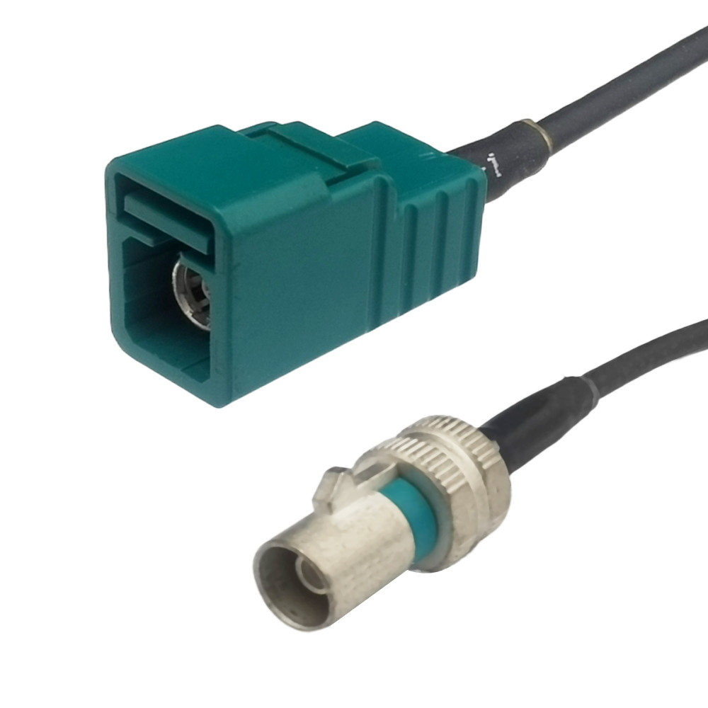 Stable RF FAKRA Coax Cable Code Z Waterblue Color For Car Antenna