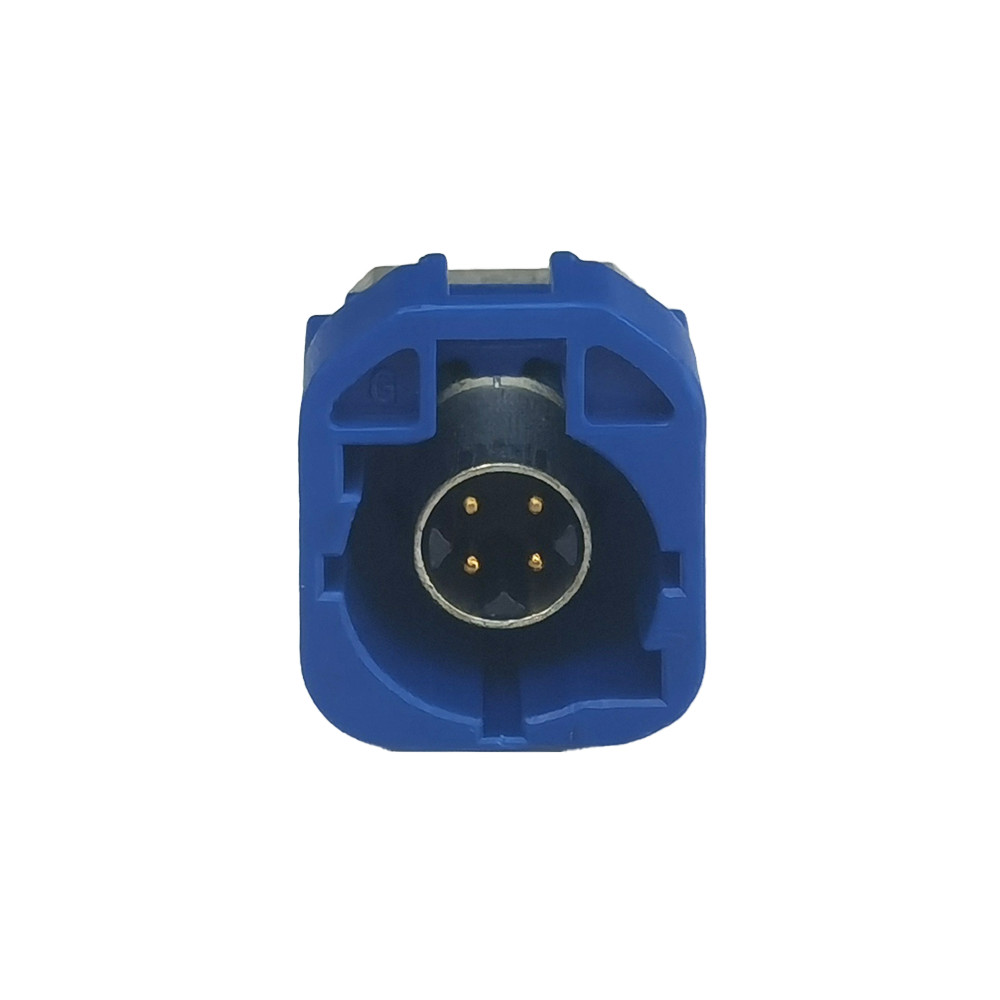 Code C FAKRA HSD Connector Plug PCB Mount Vertical Pin Header Connector Code C FAKRA HSD Connector Plug PCB Mount Vertical Pin Header Connector