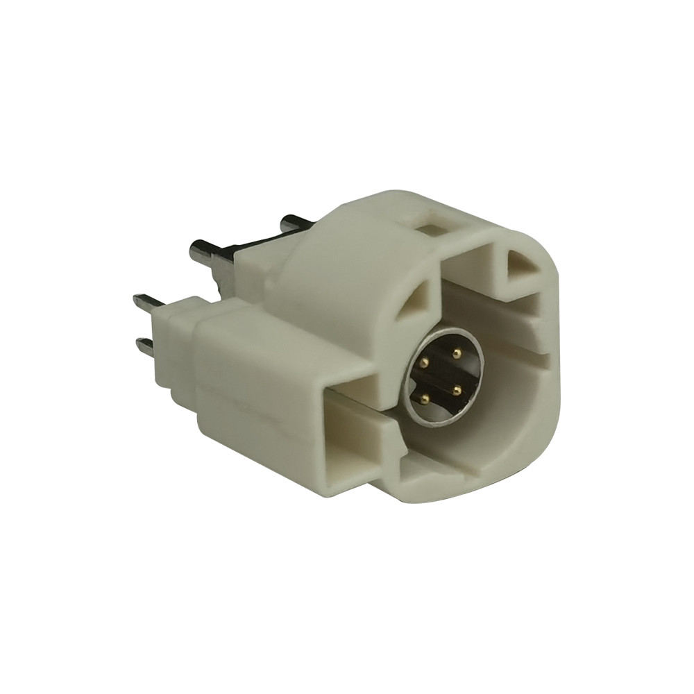 FAKRA HSD 4+2 PIN 100Ω PCB Mount Coaxial Connector for Automotive