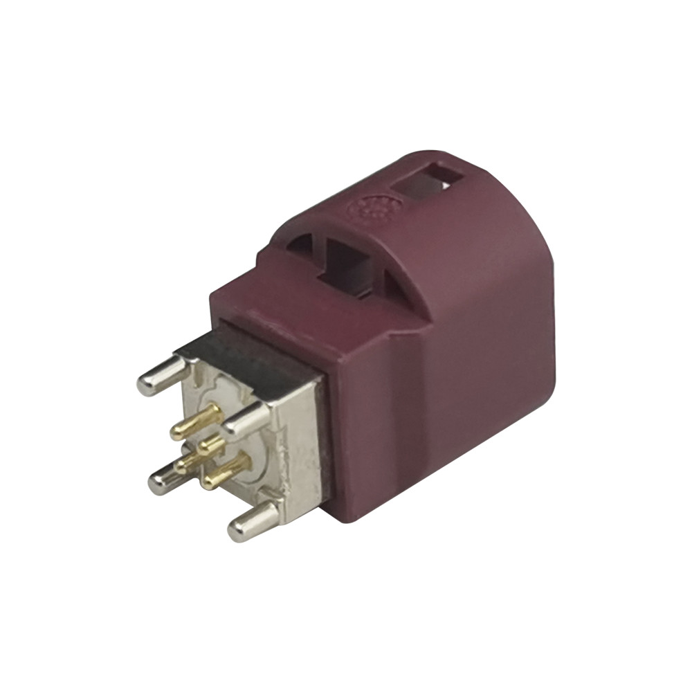 FAKRA HSD LVDS Connector D-Code Straight Type For PCB/Panel Mount