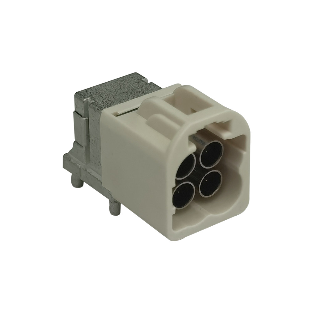 Quad Mini FAKRA Connector Plug Right Angle Panel Mount Through Hole ...