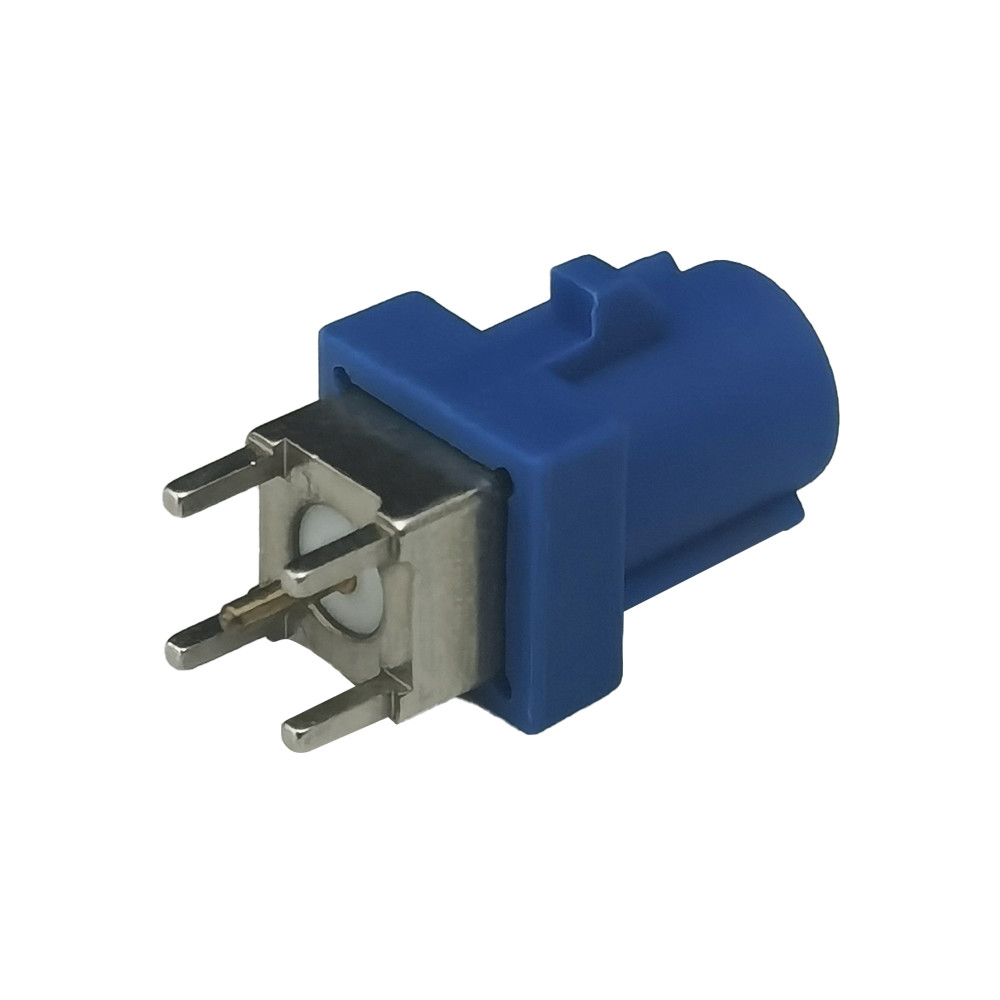 RF Fakra C Connector Straight Plug PCB Mount For Car GPS Telematics