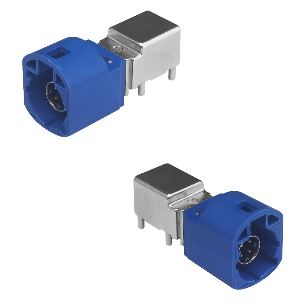 OEM FAKRA HSD LVDS 4 Pin Connector For Car Radio Controlled Parking Heating