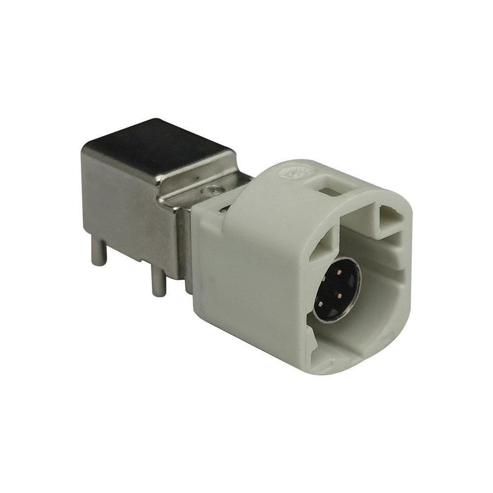 FAKRA HSD Connector 4Pin Right Angle Type For Car GPS Telematics