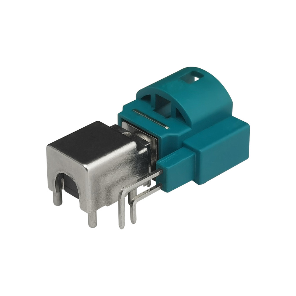 FAKRA HSD Connector Right Angle Type PCB Mount 4+2Pin Z Code Connector