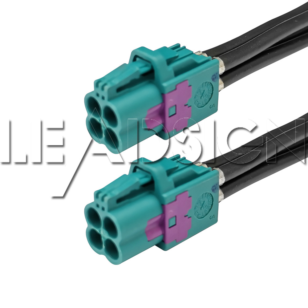 FAKRA Coaxial Cable High-Speed FAKRA Mini (HFM) 4 Ports Car Radio ...