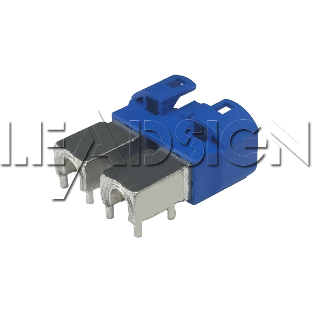 2X4Pin Blue Color C Code HSD Connector for Automotive Applications